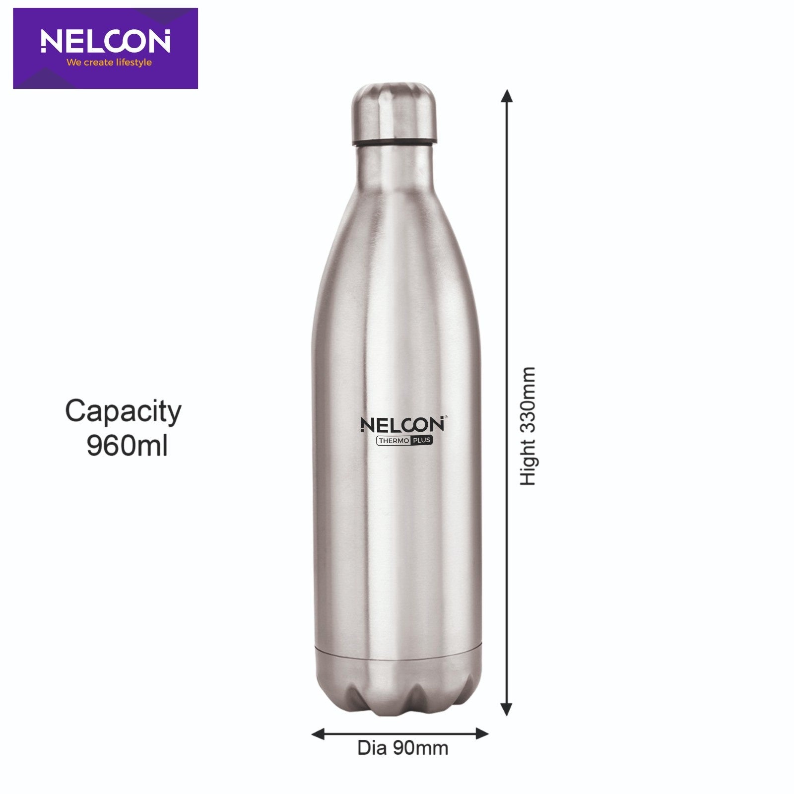 Nelcon Cola thermo plus hot and cold bottles, 1000ml