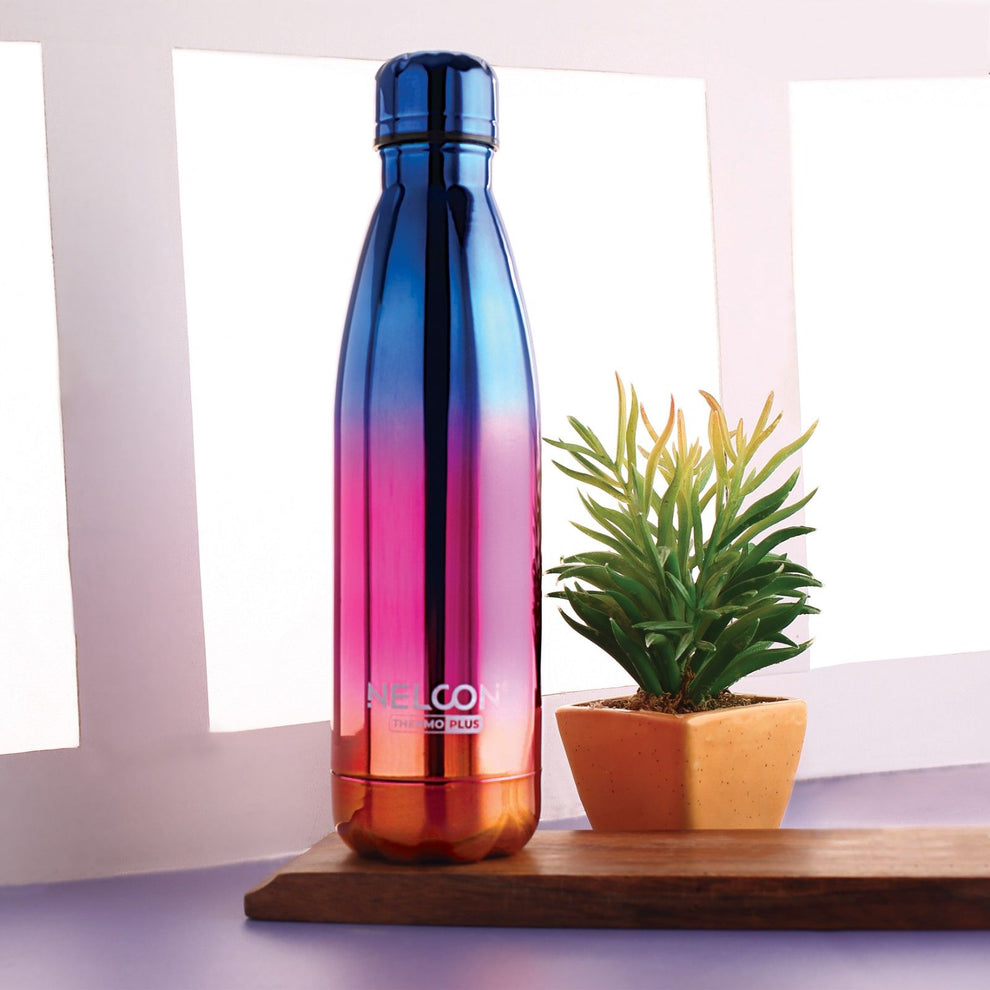 Nelcon Cola Thermo Plus Assorted Color(top dark blue_bottom golden), 5