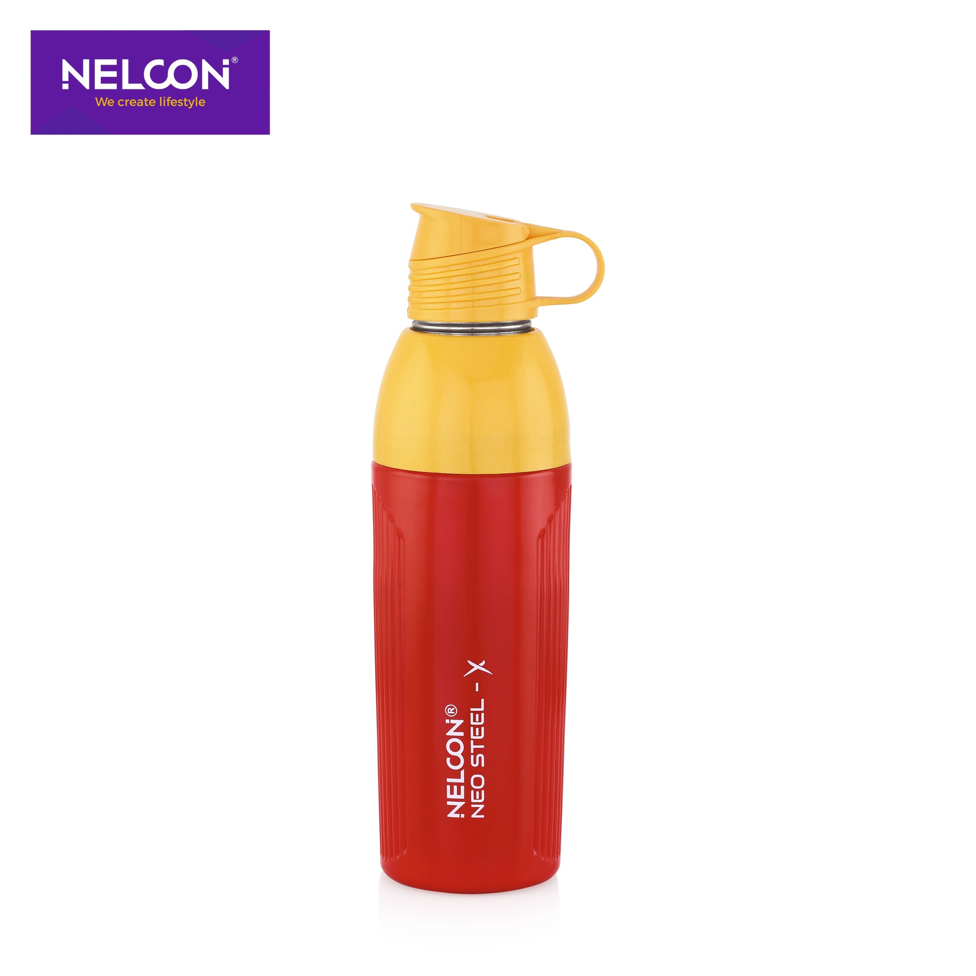 Neo Steel-X Zippy Flip Large-Flip Insulated Stainless Steel Bottle 650