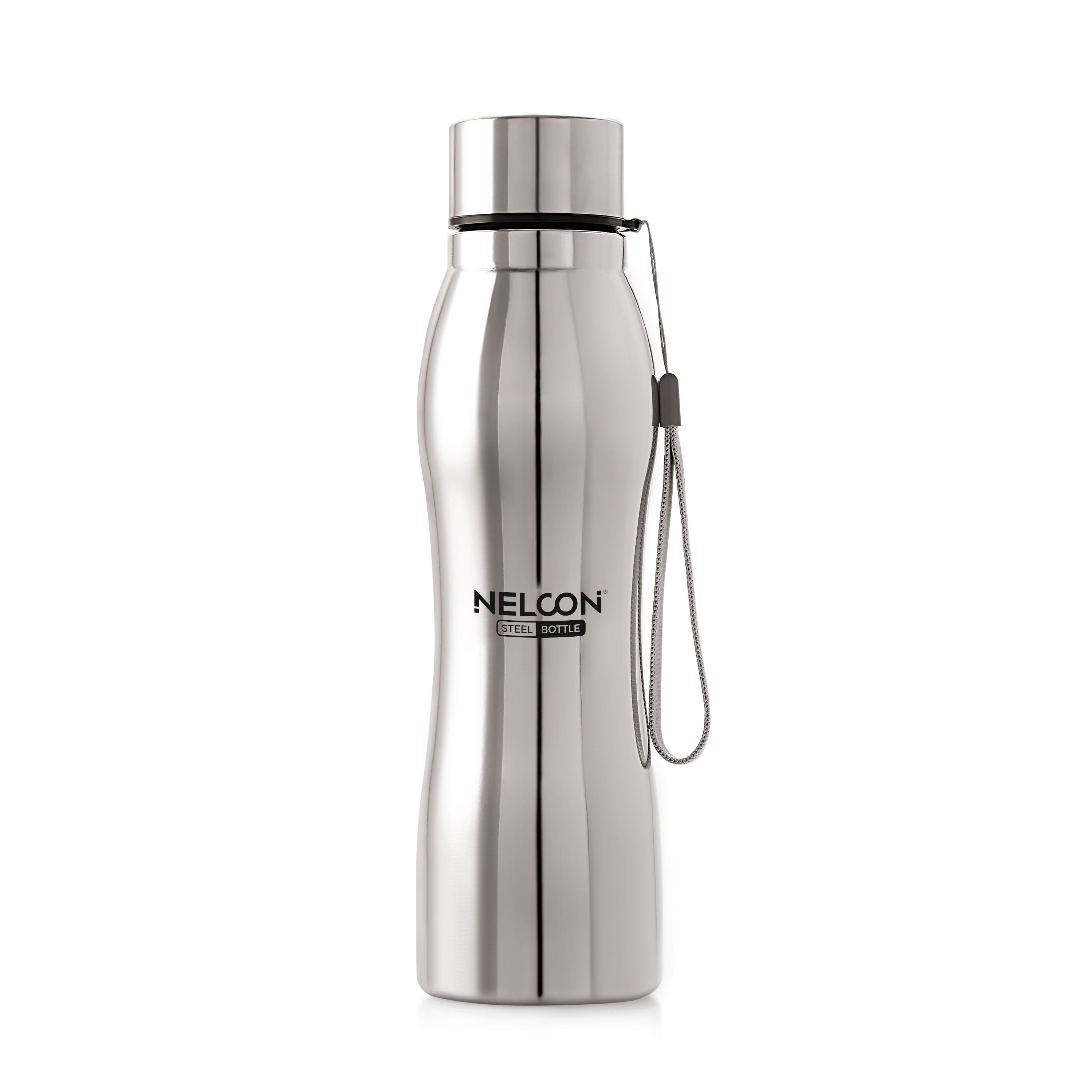 Nelcon Hexa pure steel mirror finish bottle, 1000ml